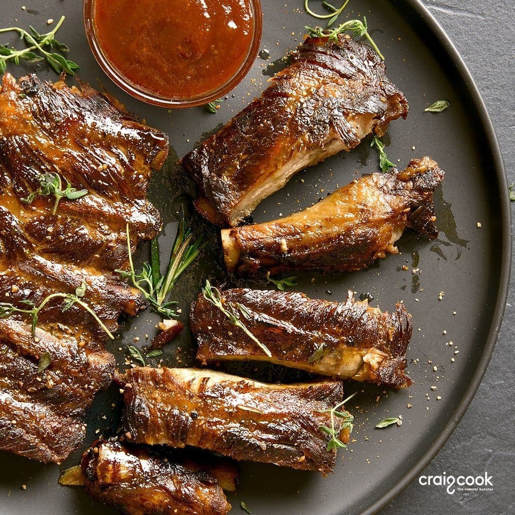 American Style Pork Spare Ribs (1KG) – Craig Cook The Natural Butcher